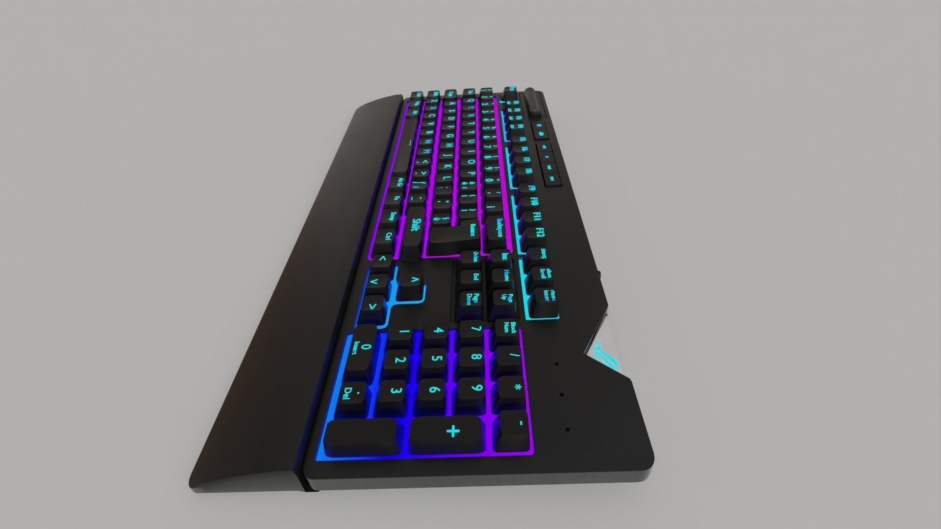 ASUS ROG RGB Gaming Keyboard Gaming Setups 3D model | CGTrader