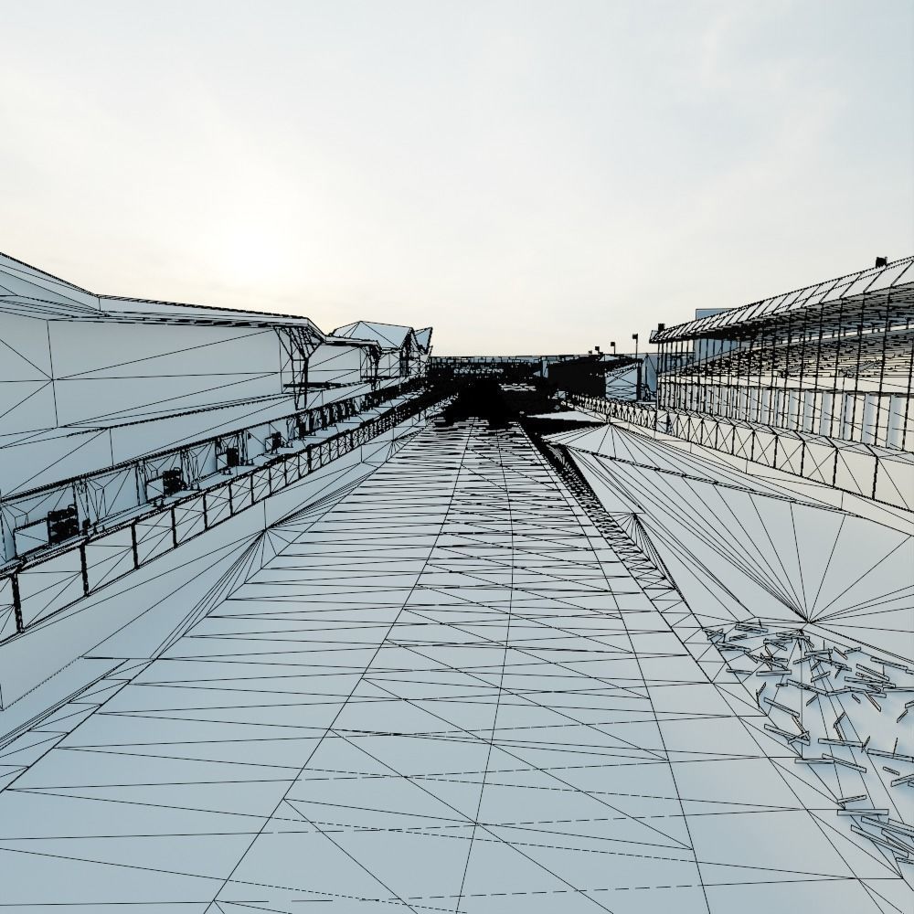 3D model Silverstone Circuit - International Segment - UK VR / AR / low-poly | CGTrader