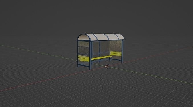 3D model Bus Stop VR / AR / low-poly | CGTrader