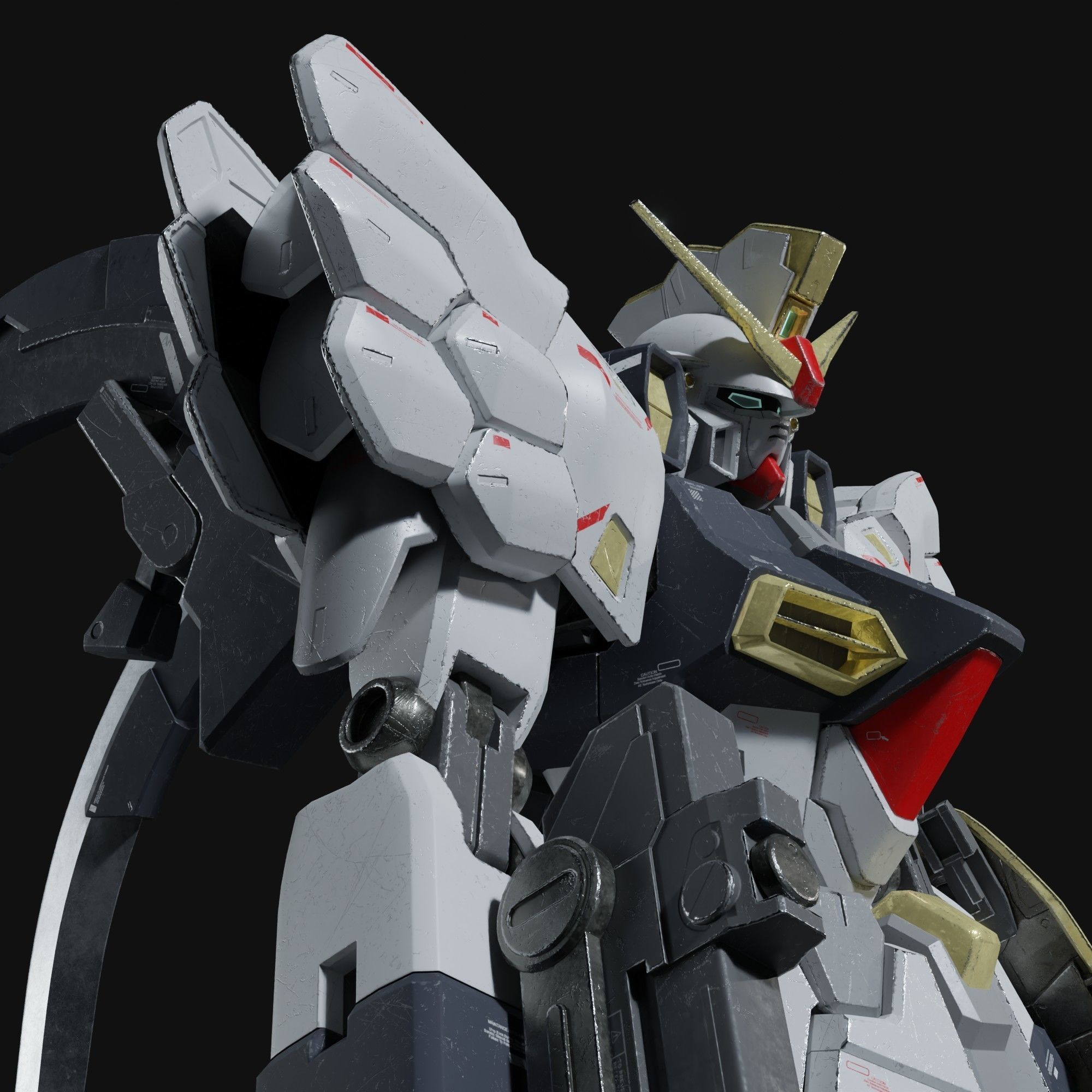 Sandrock gundam ka ver 3D model rigged | CGTrader