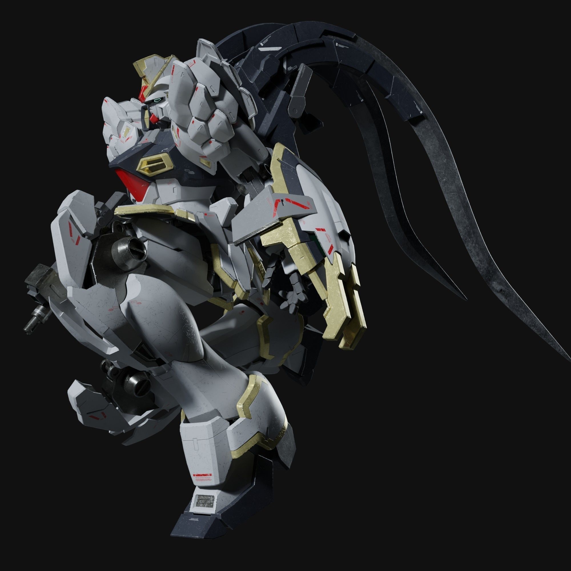 Sandrock gundam ka ver 3D model rigged | CGTrader