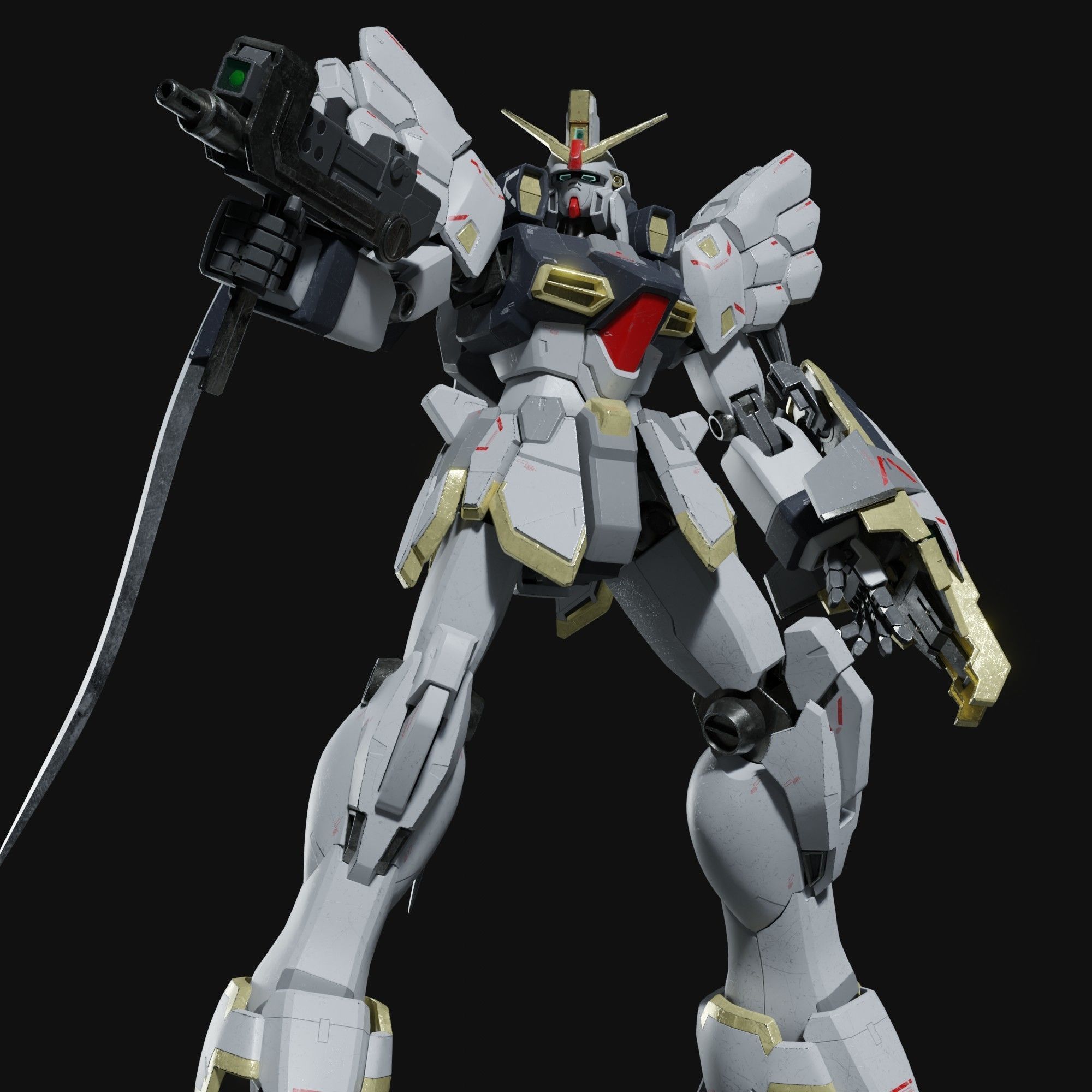 Sandrock gundam ka ver 3D model rigged | CGTrader