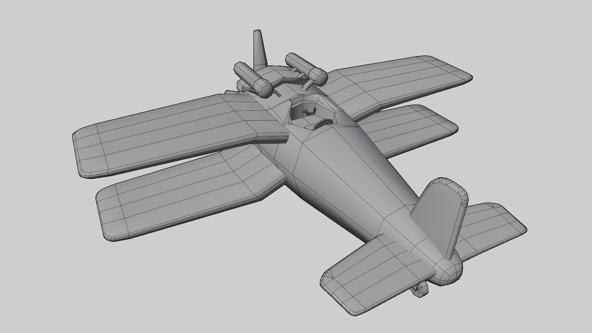 3D model Airplane low-poly VR / AR / low-poly | CGTrader