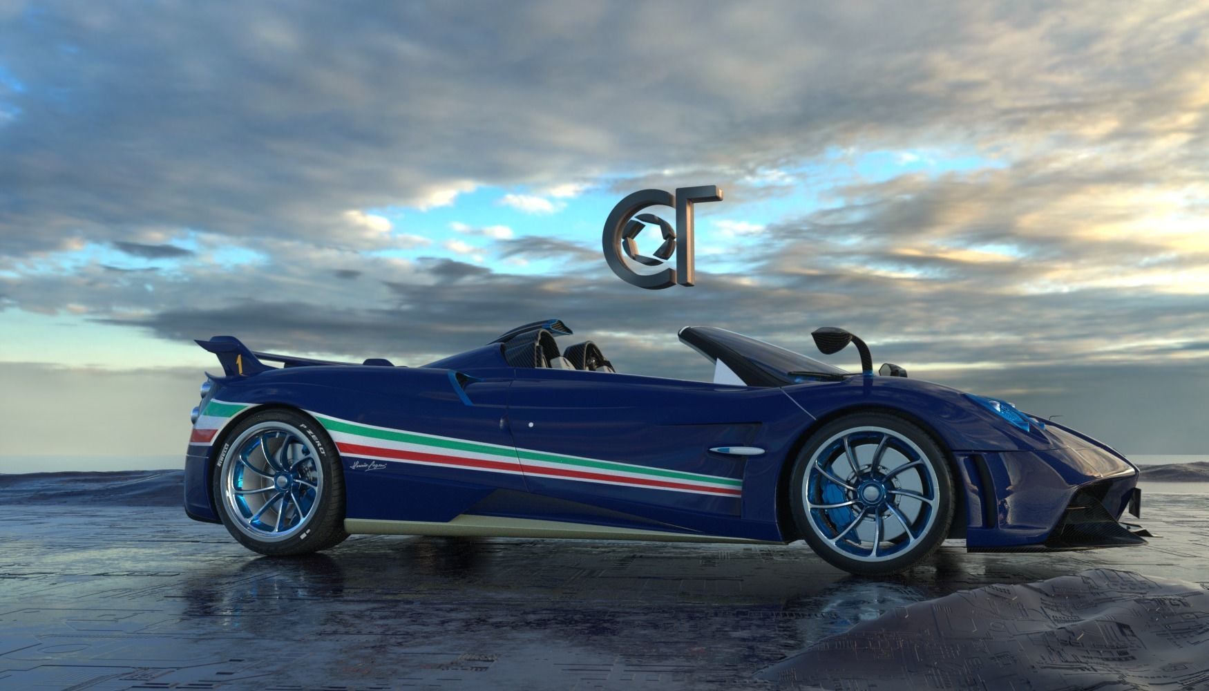 Pagani Huayra Tricolore 2021 3D model 3D model | CGTrader