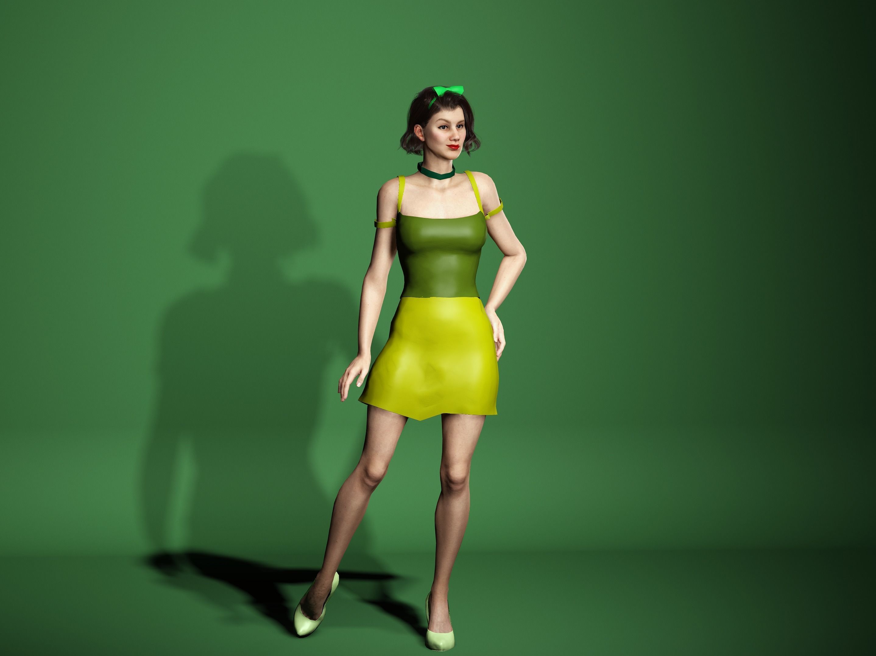 3D model Drizella the stepsister-Female character VR / AR / low-poly ...