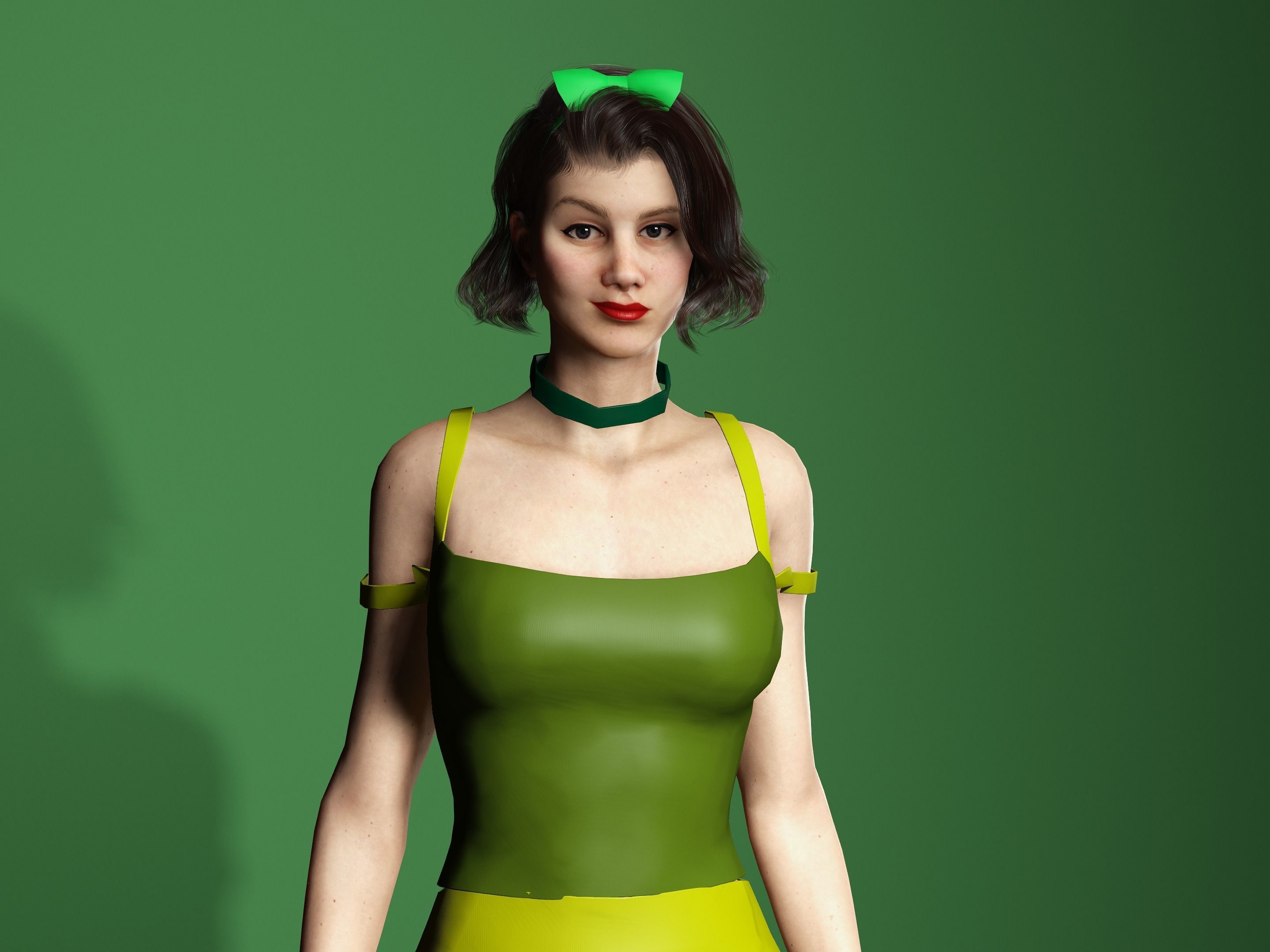 3D model Drizella the stepsister-Female character VR / AR / low-poly ...
