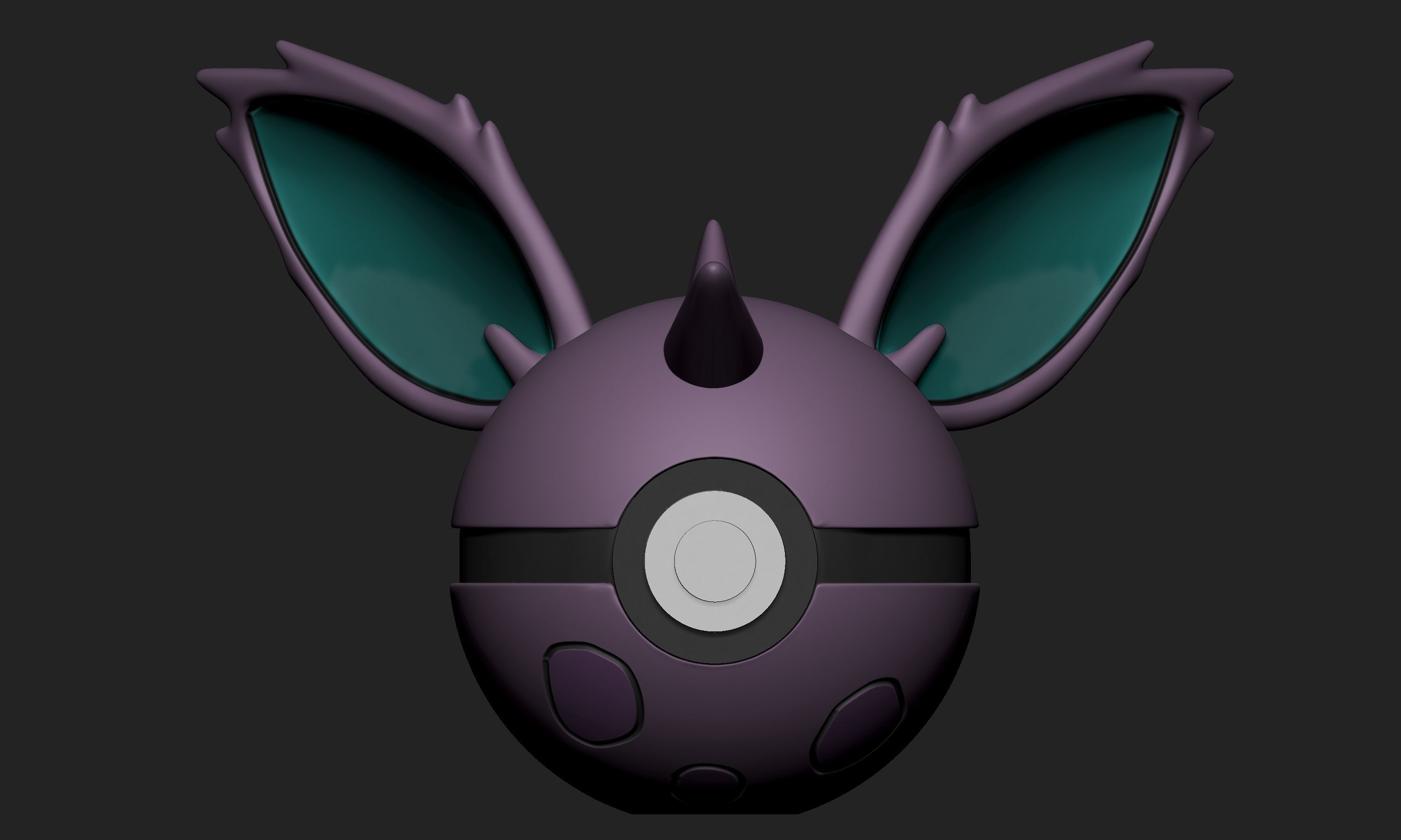 Pokemon Male Nidoran Line Pokeball 3D model 3D printable | CGTrader