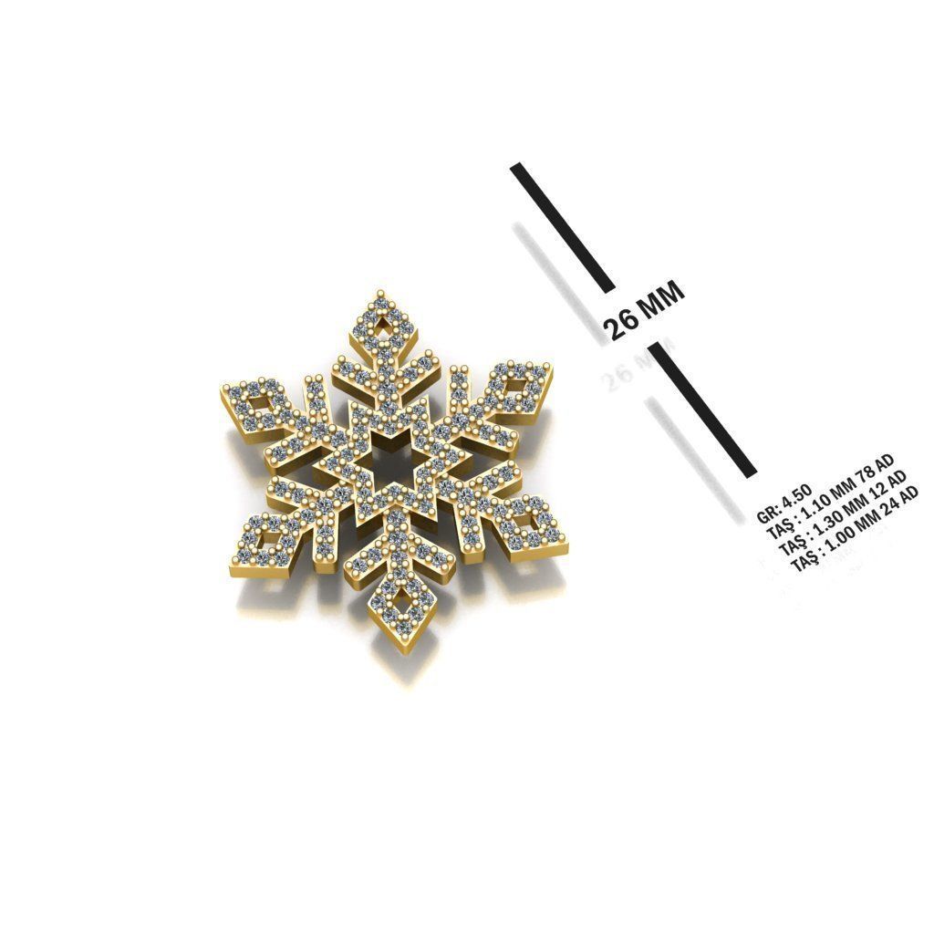 5 PCS SNOWFLAKES 3D model | CGTrader