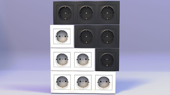 3D model Sockets VR / AR / low-poly | CGTrader