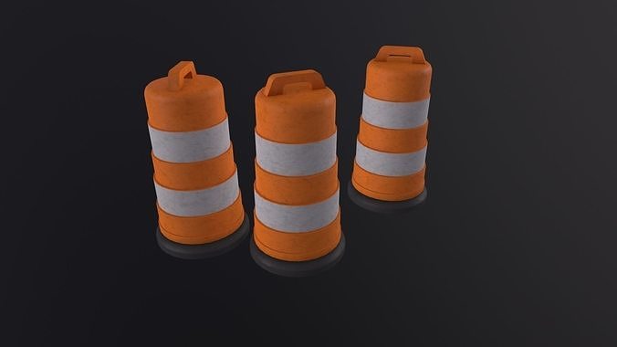 3D model Construction Barrel 3D Model VR / AR / low-poly | CGTrader
