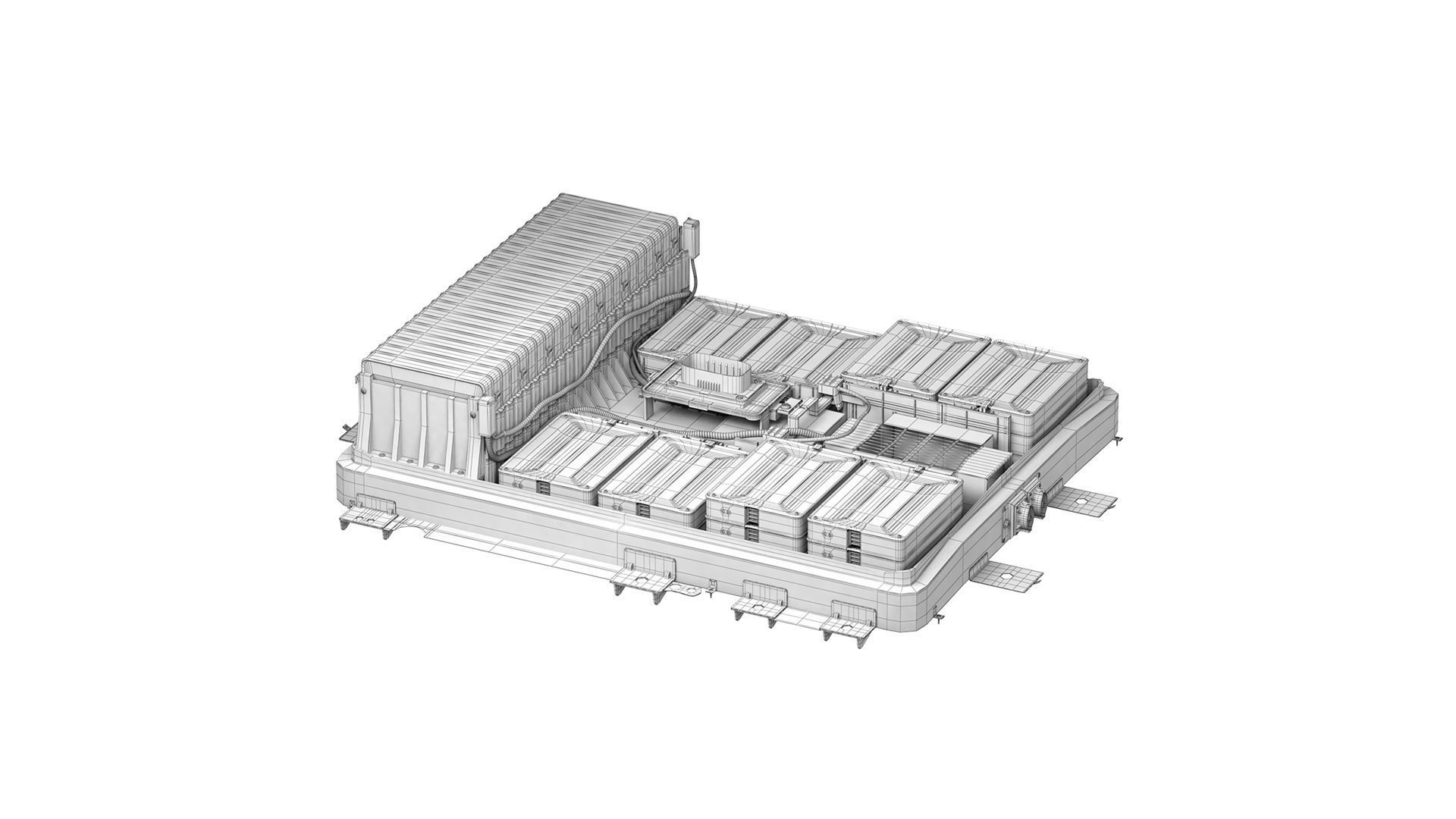 Nissan Leaf battery cell lithium-ion battery 3D model | CGTrader