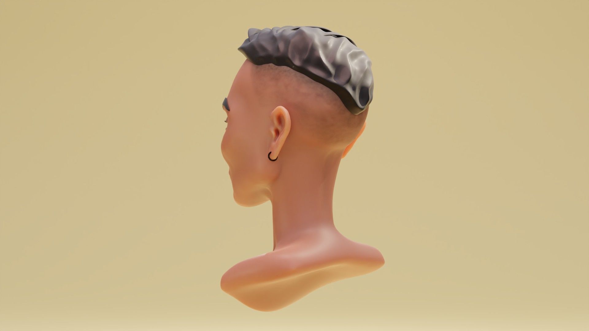 Male head 3D model | CGTrader