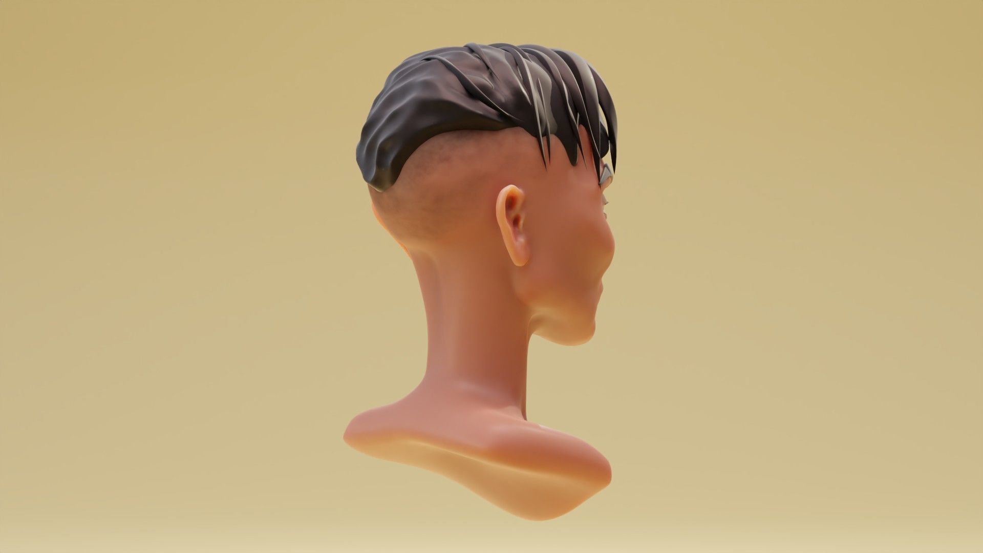 Male head 3D model | CGTrader