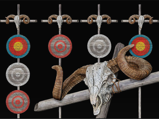 3D model Target Ram Skull VR / AR / low-poly | CGTrader