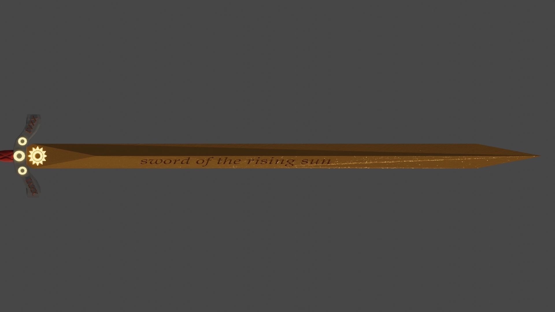 sword of the rising sun 3D model | CGTrader