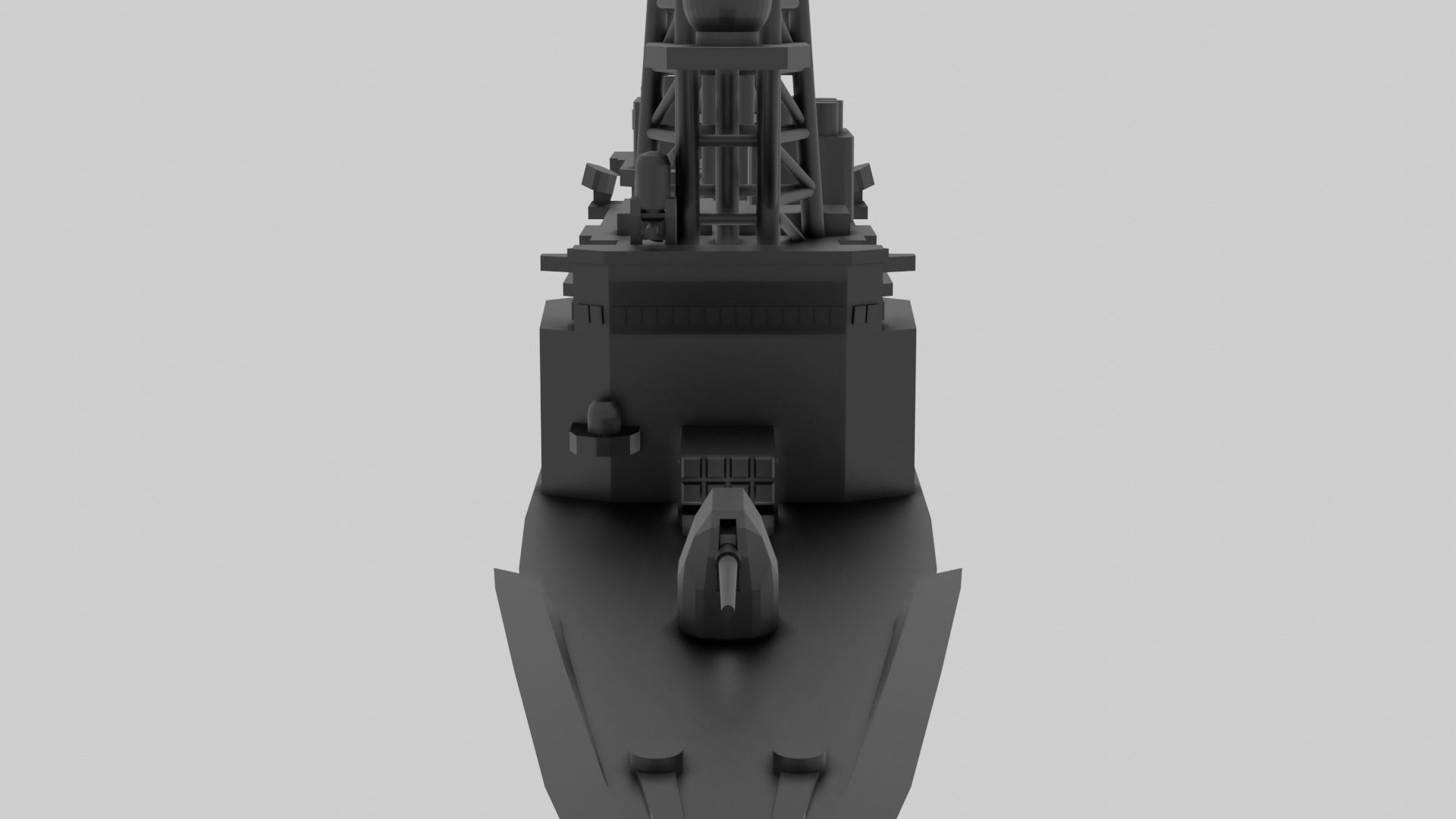 USS Spruance - Model for small scale printing 3D model 3D printable ...