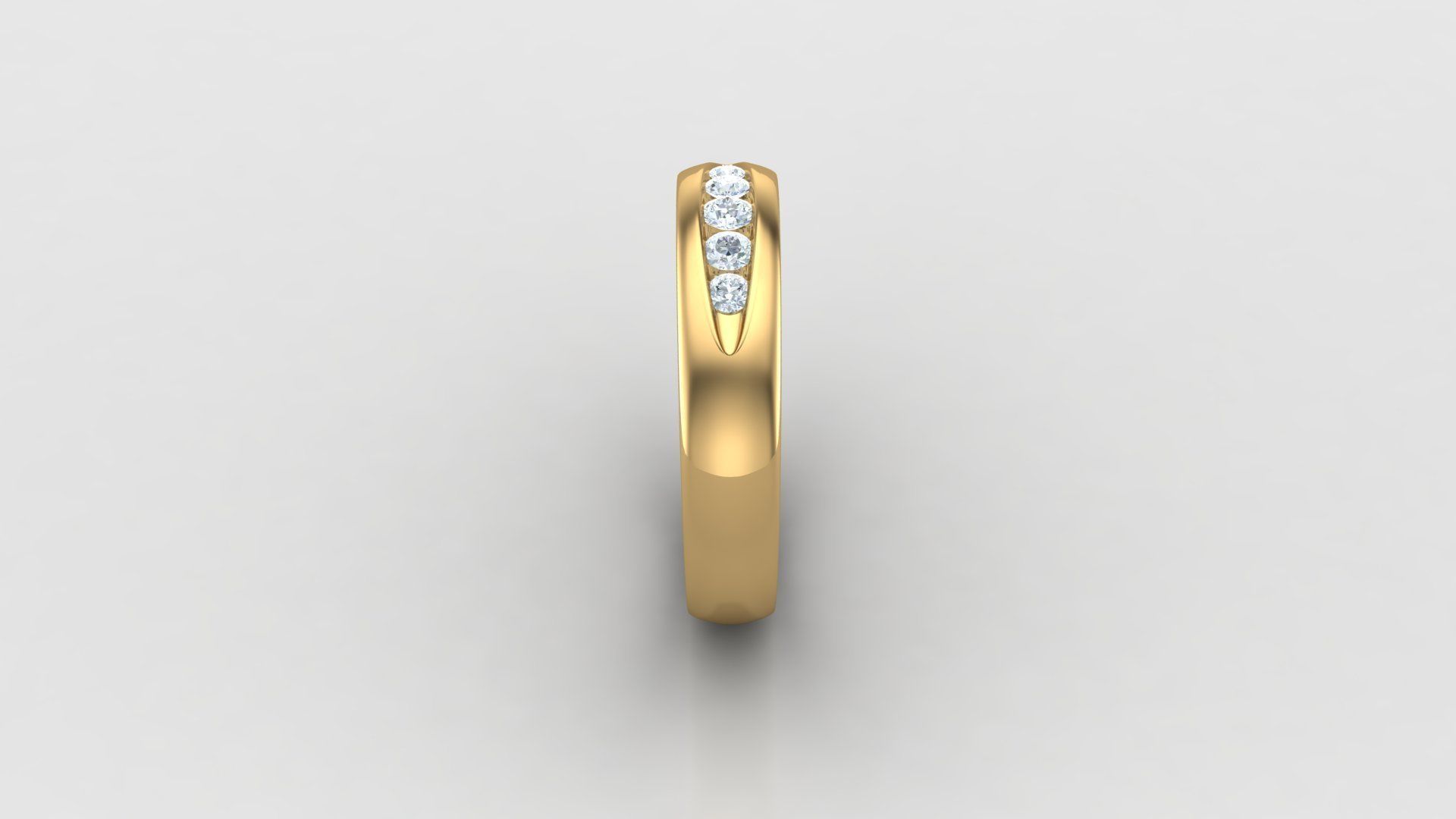 Diamond Man Ring Cad MR 253 3D model 3D printable | CGTrader