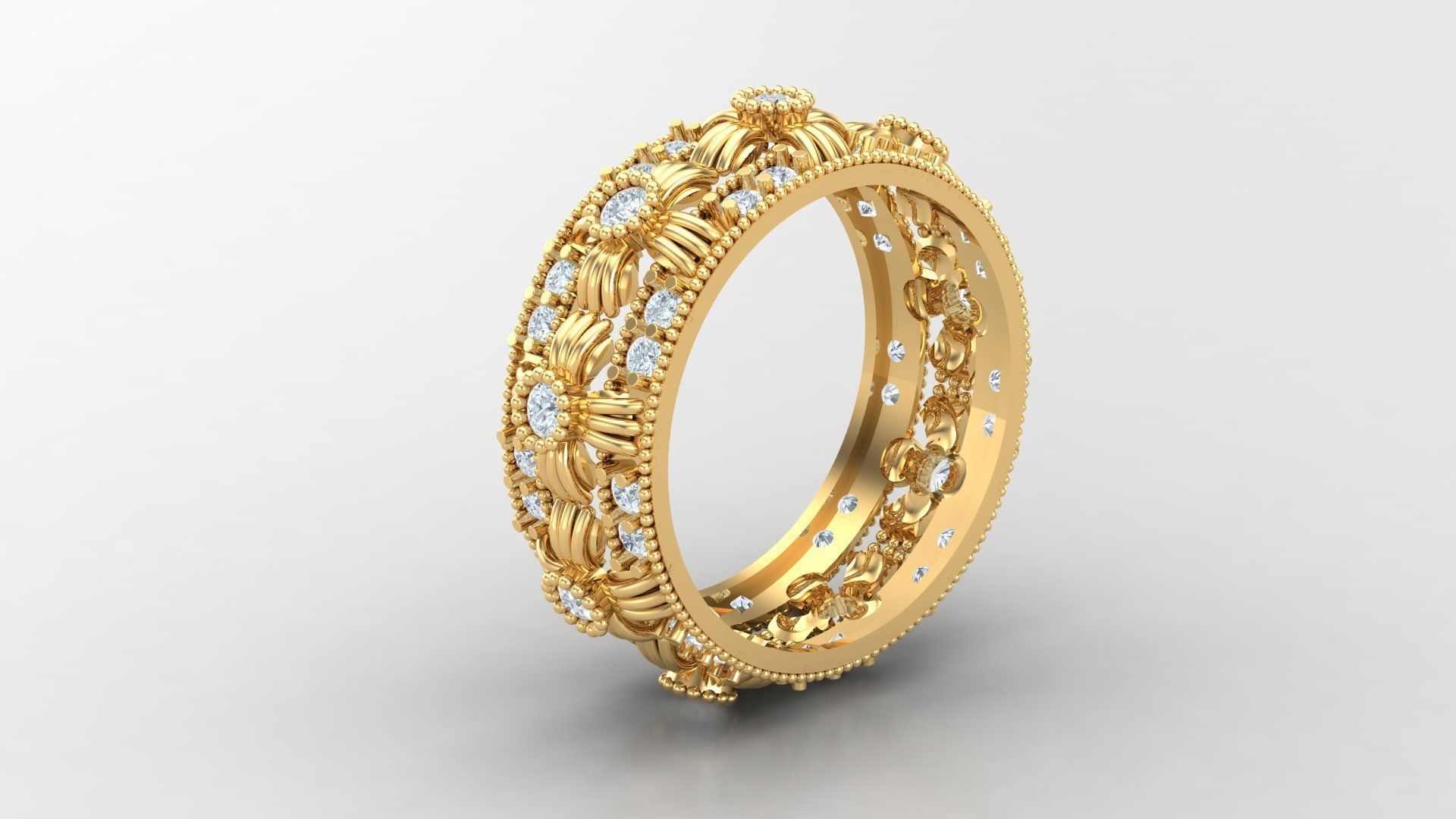 Diamond Man Ring Cad MR 230 3D model 3D printable | CGTrader