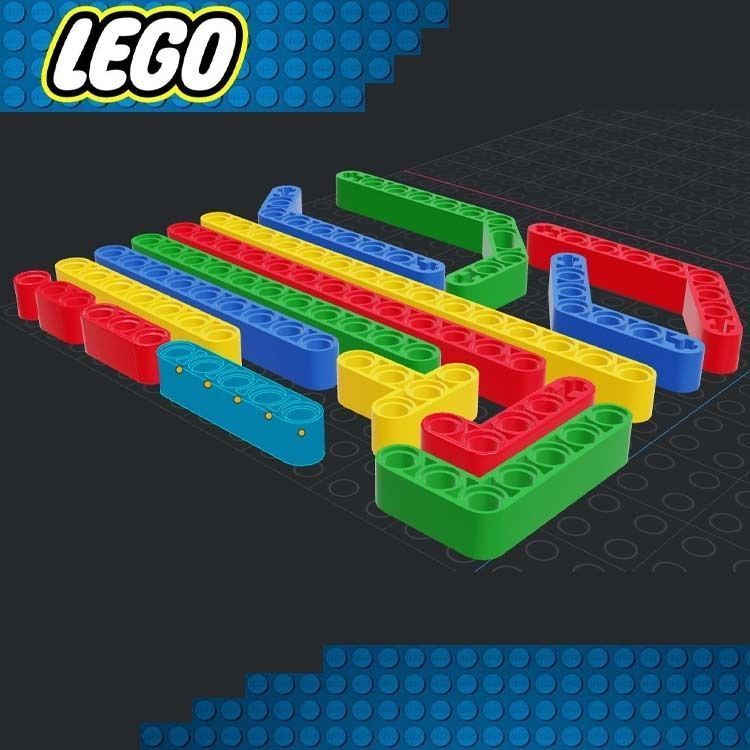 Lego - Beams 3D model 3D printable | CGTrader