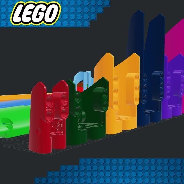 Lego - Beams Panels 3D model 3D printable | CGTrader