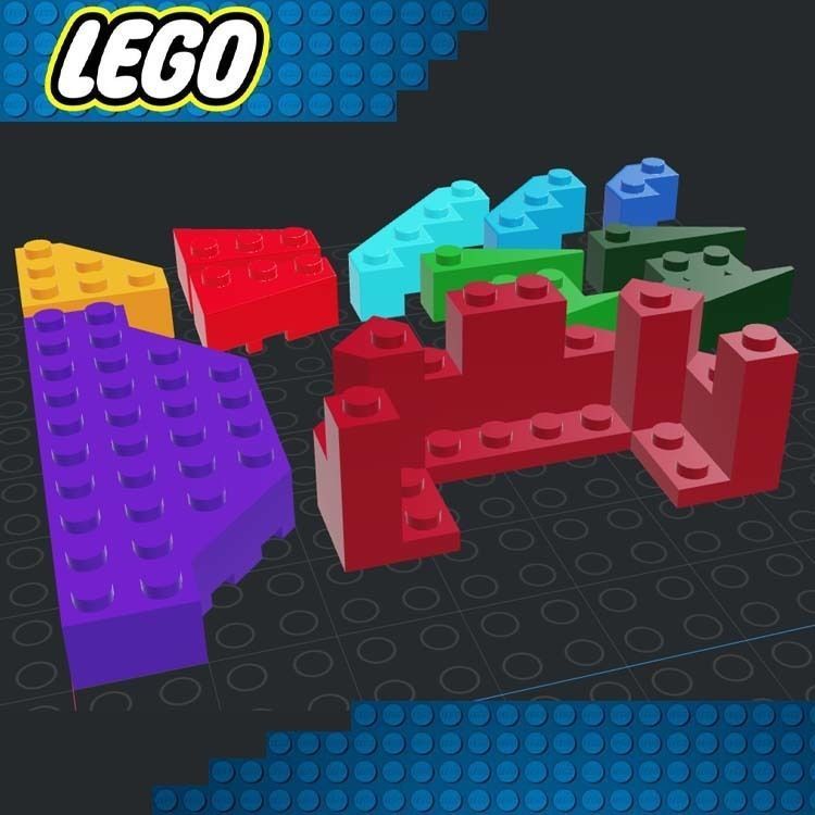 Lego - Bricks Special Angles 3D model 3D printable | CGTrader