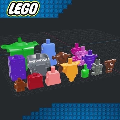 Lego - Minifigures Body 3D model 3D printable | CGTrader