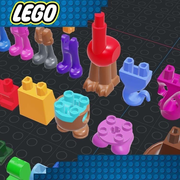 Lego - Minifigures Legs 3D model 3D printable | CGTrader