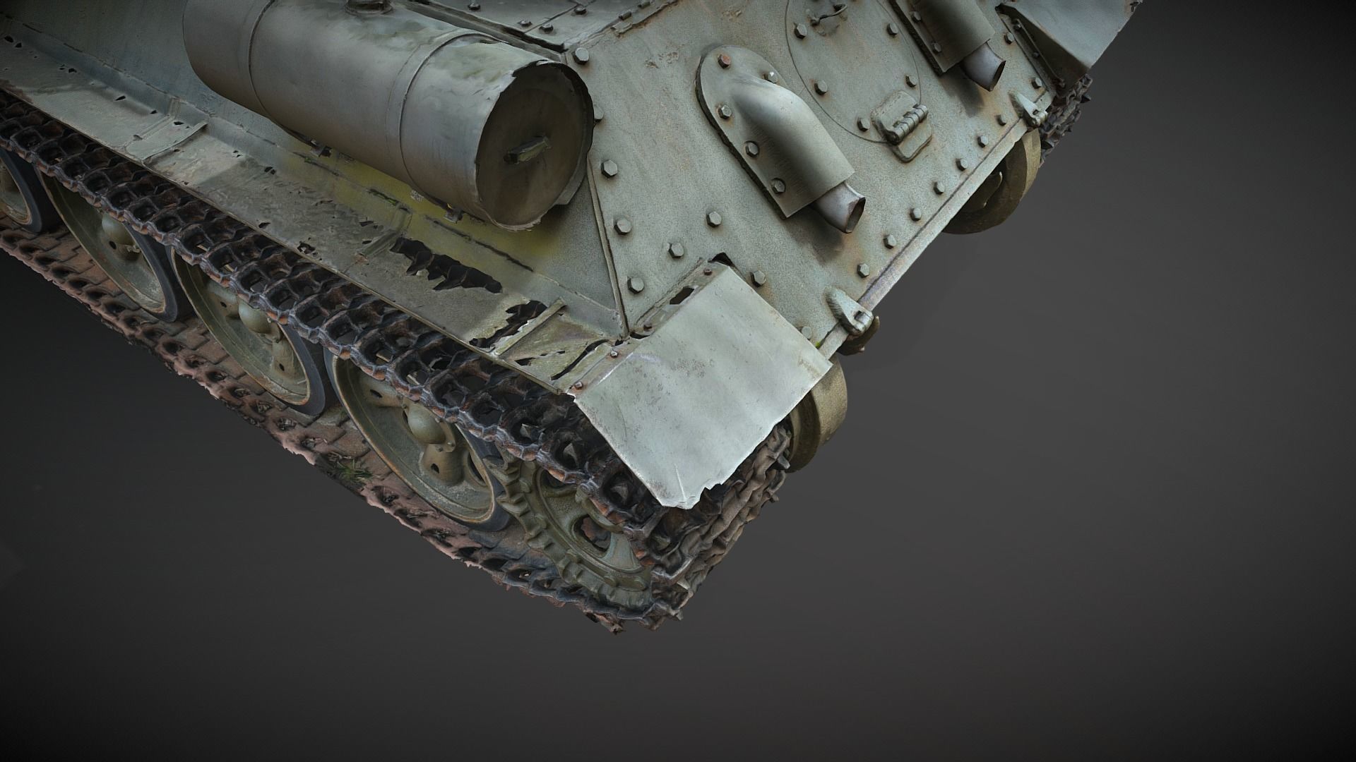 Tank T-34-85 Realistic raw scan 3D model | CGTrader