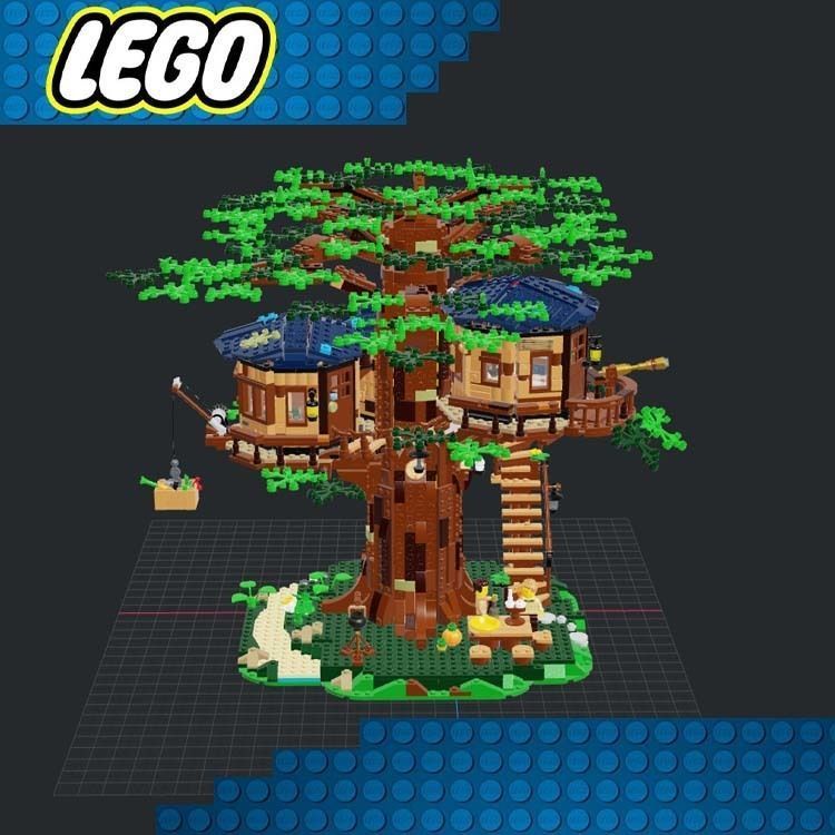 Lego - House Tree 3D model 3D printable | CGTrader