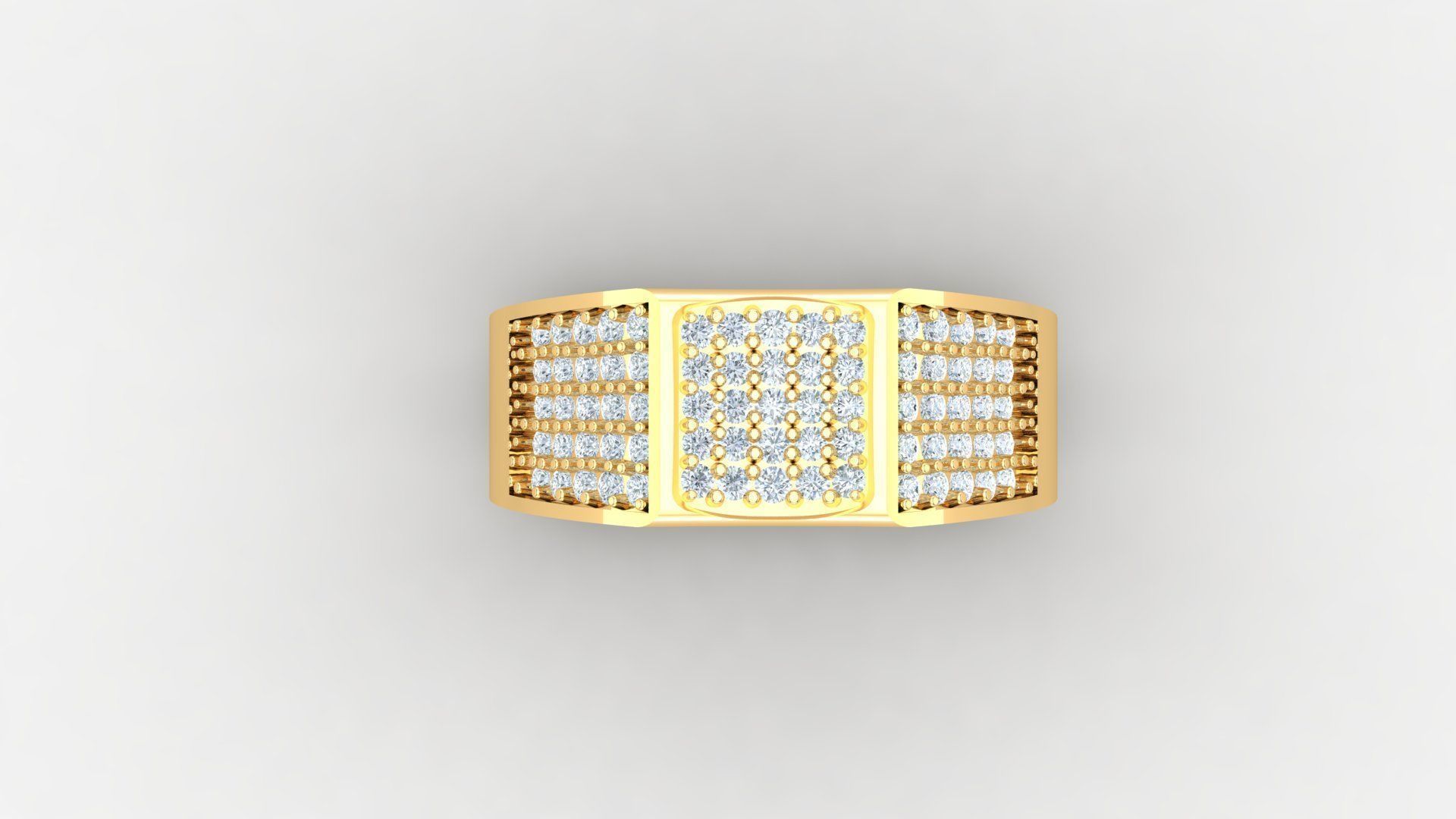 Diamond Man Ring Cad MR 147 3D model 3D printable | CGTrader