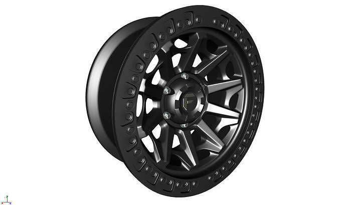3D model Wheel Fuel Off Road COVERT Model D694 VR / AR / low-poly ...
