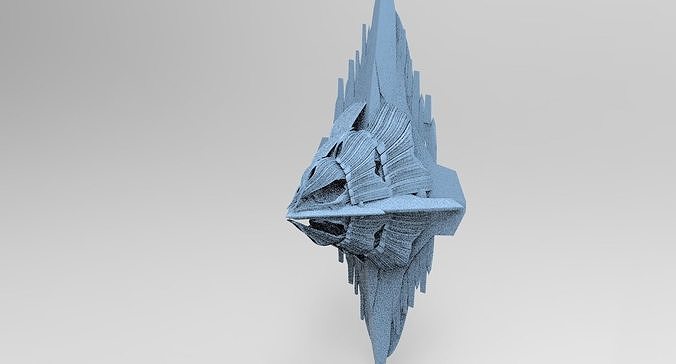 Moss Ruins Alien Shard Dome 2 3D model | CGTrader