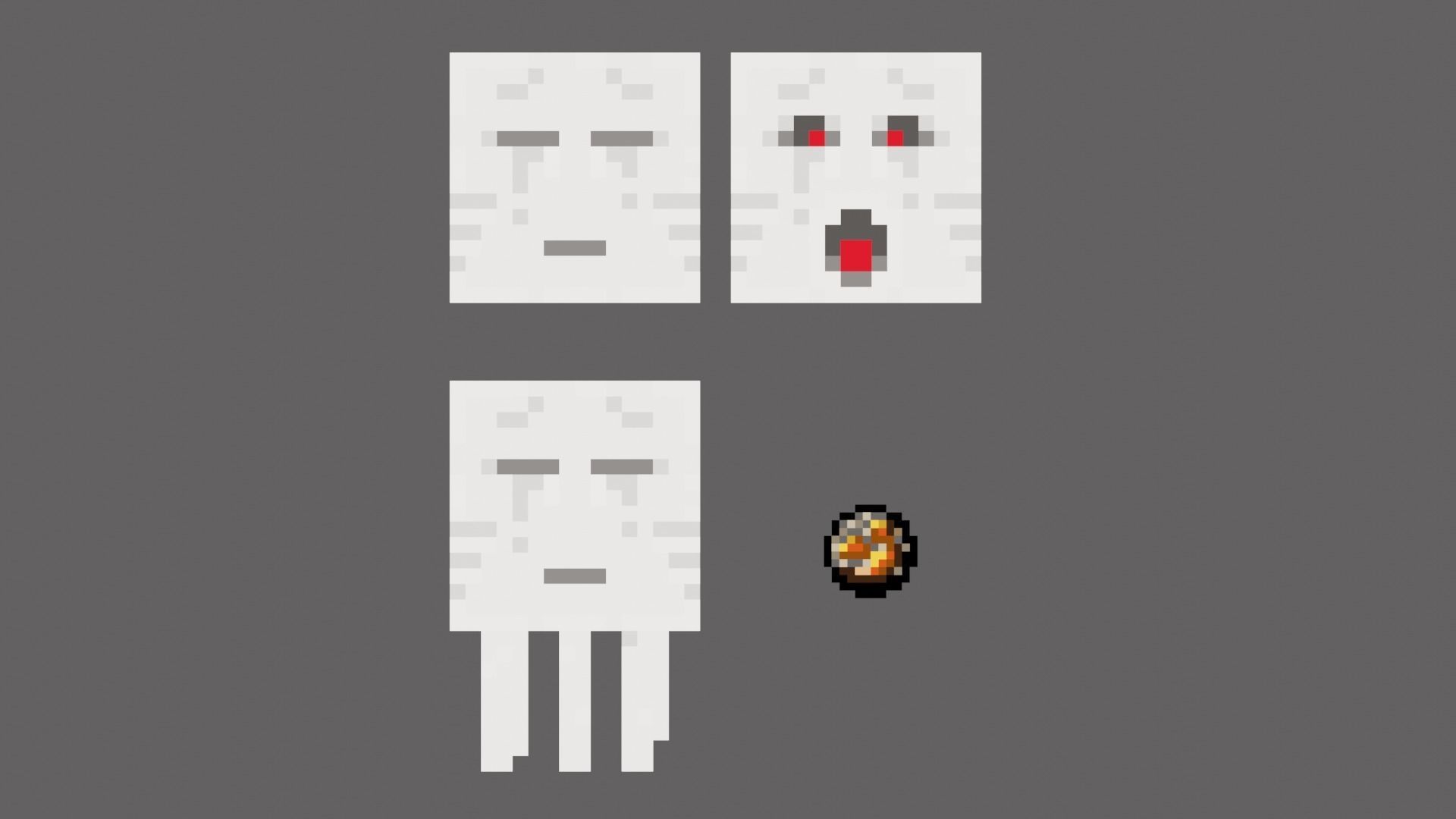 3D model Minecraft Ghast 3D Model Ready for Games Renders 3D-Prints VR ...