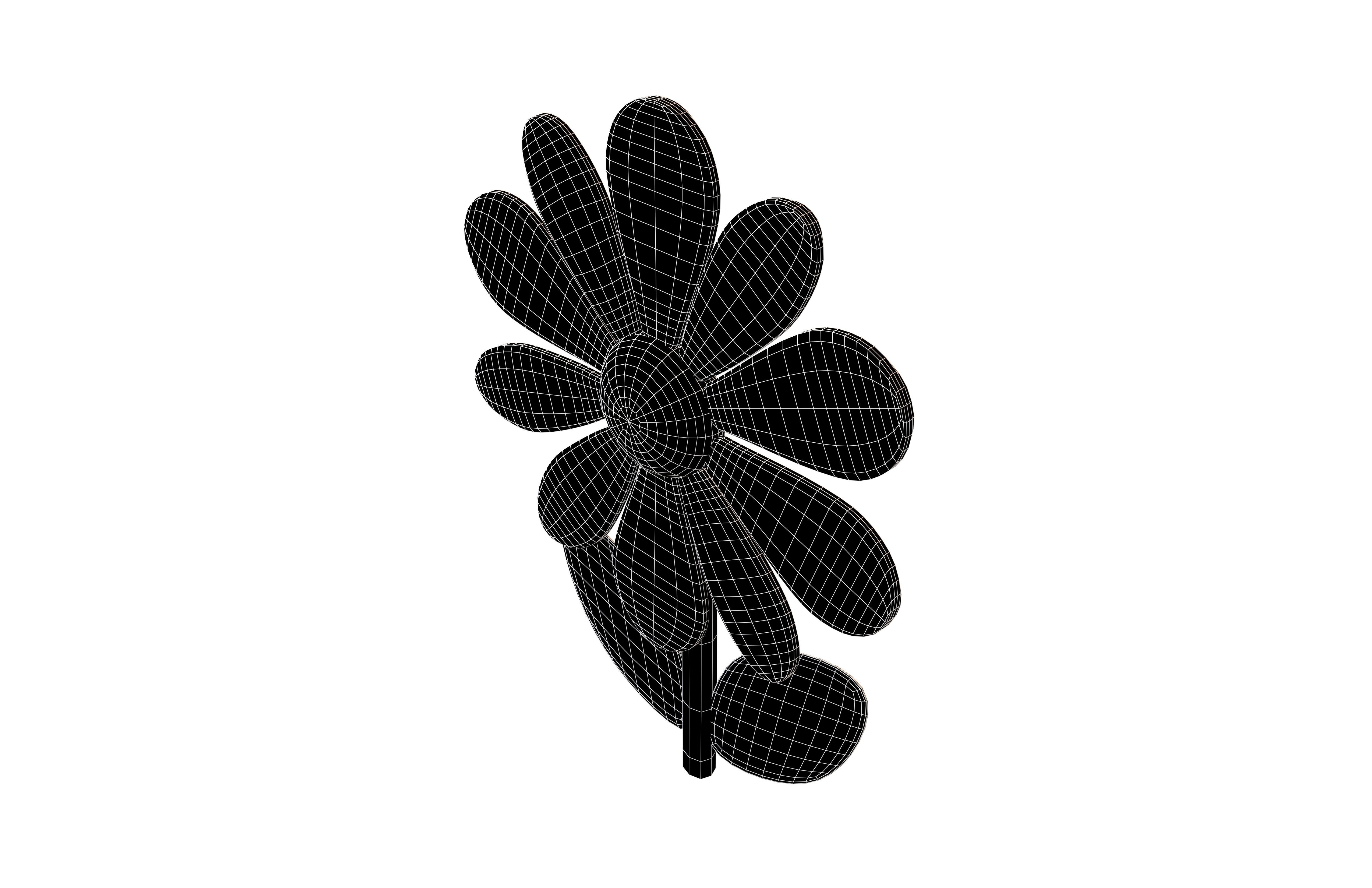 3D model Flower v4 003 VR / AR / low-poly | CGTrader
