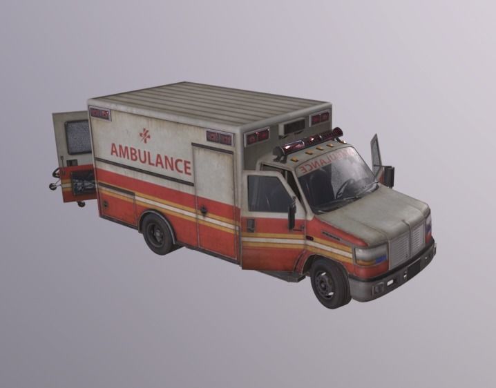 3D model Ambulance VR / AR / low-poly | CGTrader