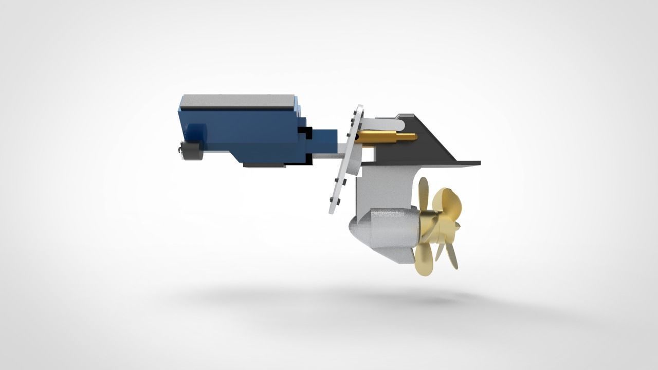 boat engine propulsor 3D model | CGTrader