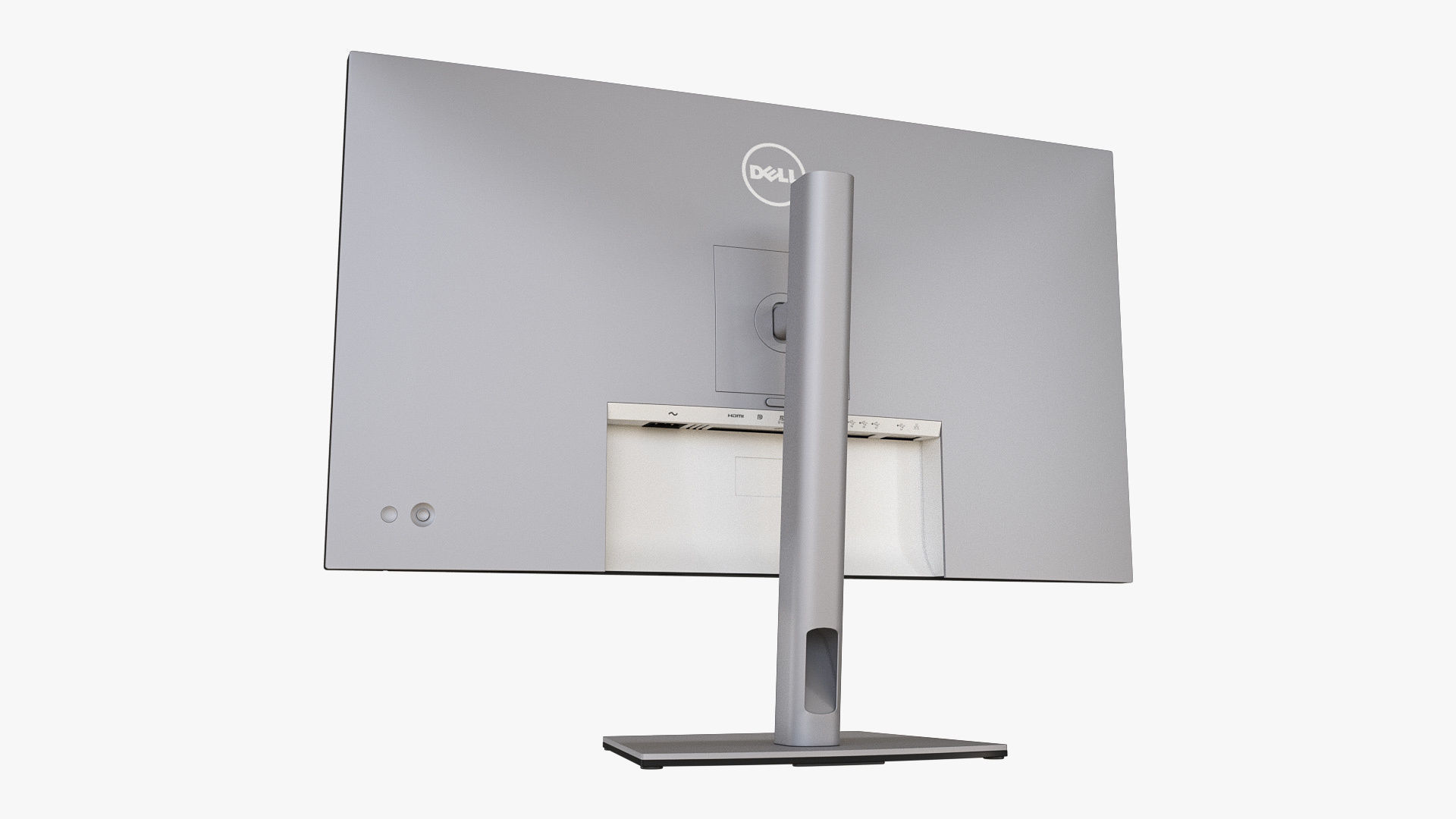Dell UltraSharp 32-Inch Monitor Silver 3D model | CGTrader