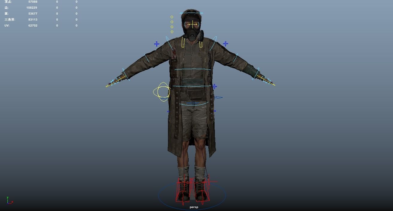 3D model Apocalypse Male Rigged VR / AR / low-poly | CGTrader