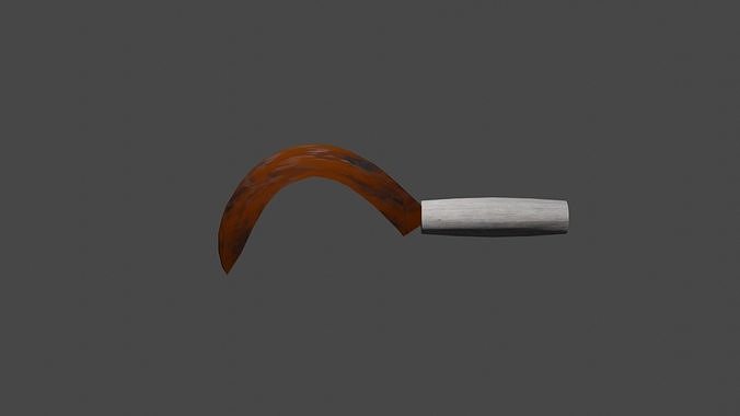 Rusty sickle 3D model | CGTrader