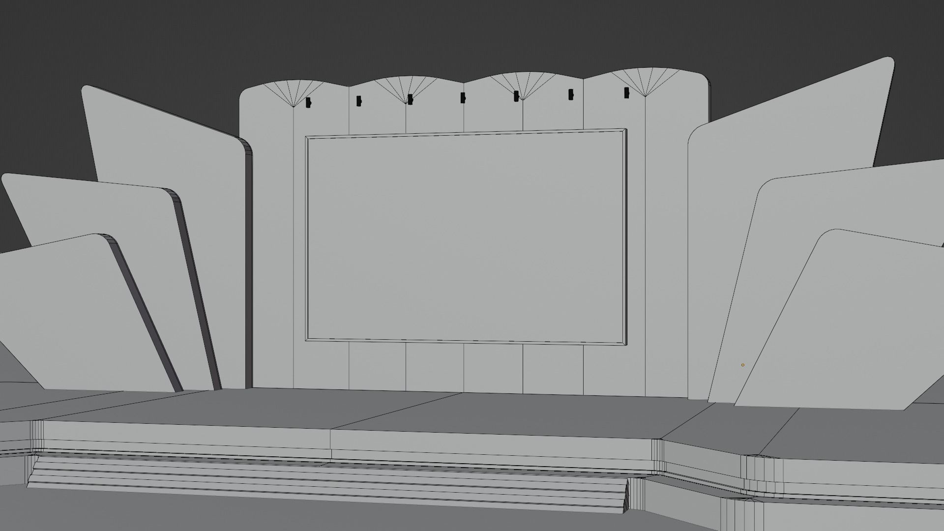 Entertainment Concert or Corporate Event Stage with Lights 3D model ...