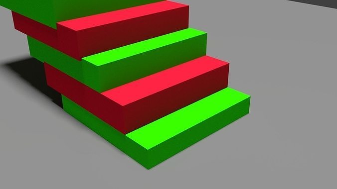 Stairs for 3d animation 3D model | CGTrader