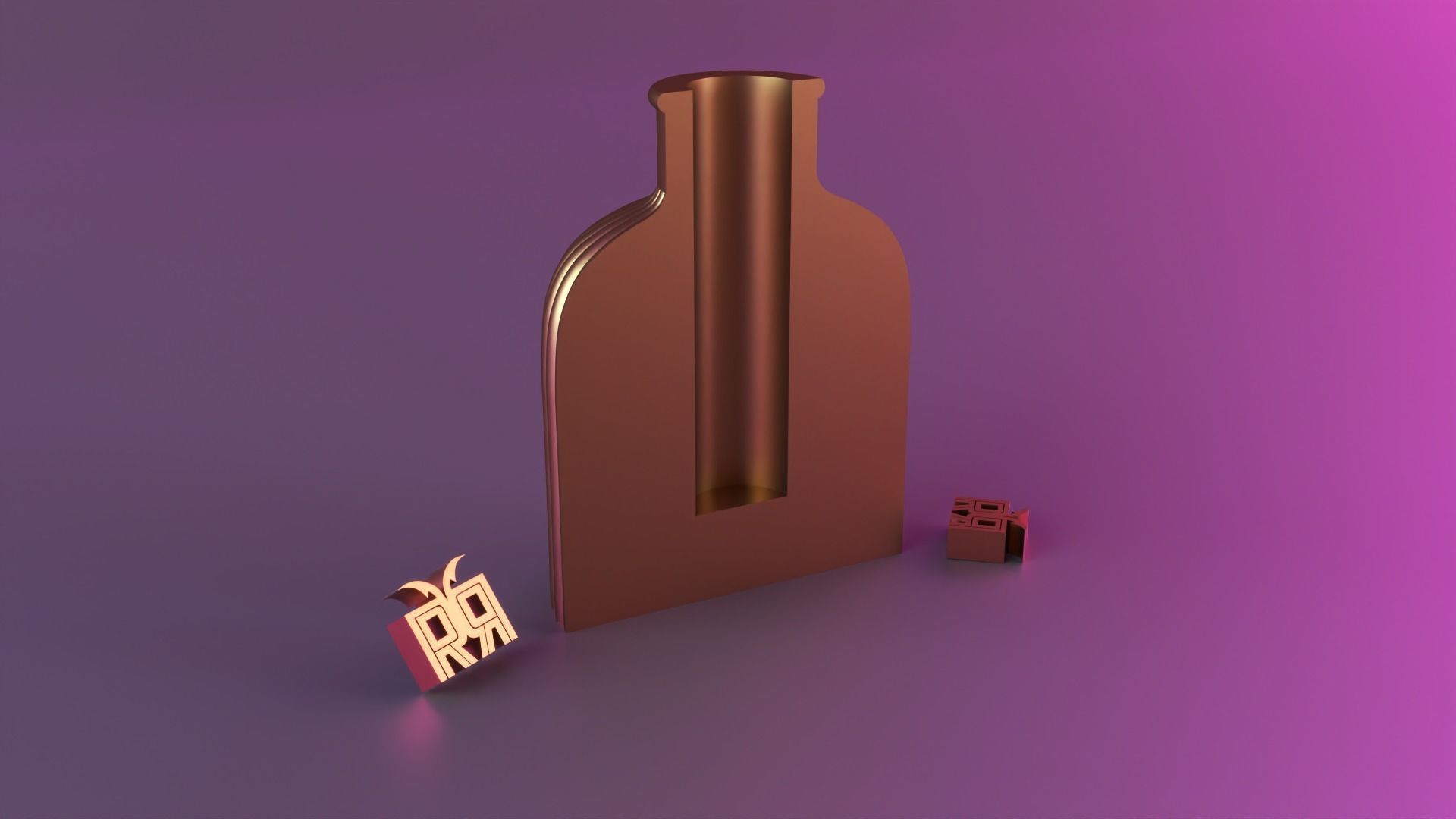 Grooved vase 3D model 3D printable | CGTrader