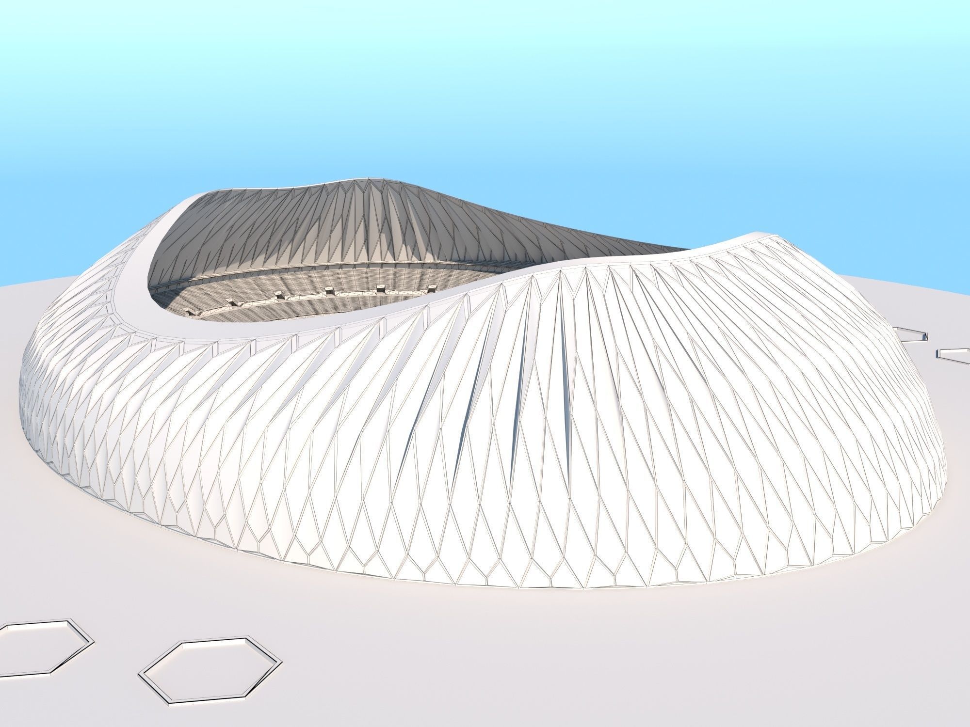 MOON STADIUM 3D model | CGTrader