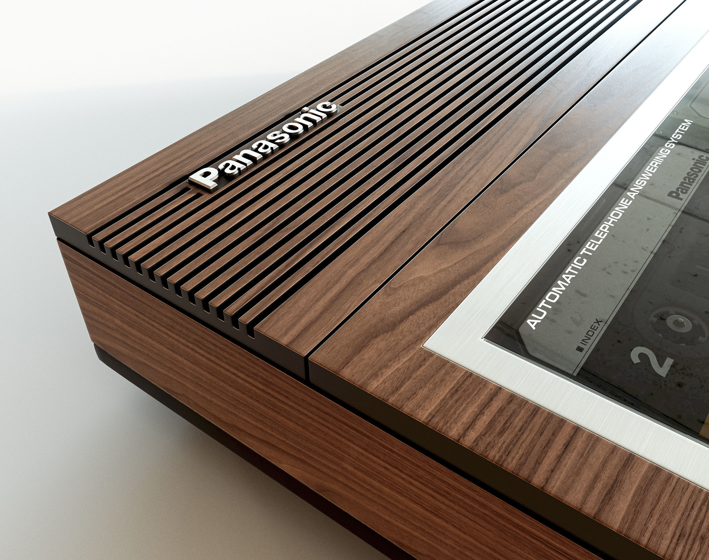 Vintage Panasonic Answering Machine 3D model | CGTrader