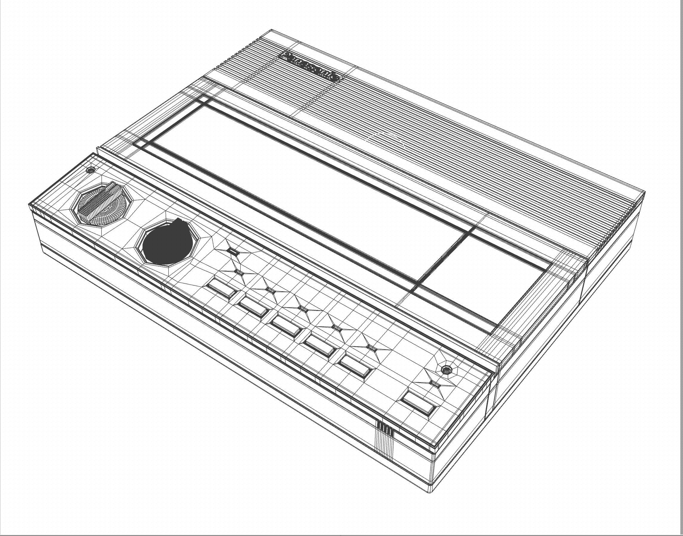 Vintage Panasonic Answering Machine 3D model | CGTrader