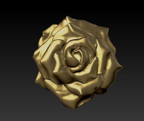 Rose -pendent 3D model 3D printable | CGTrader