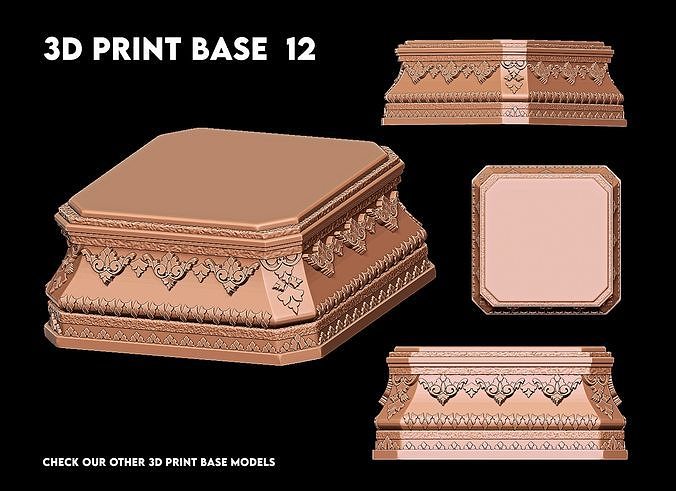 3D Print Base 12 3D model 3D printable | CGTrader
