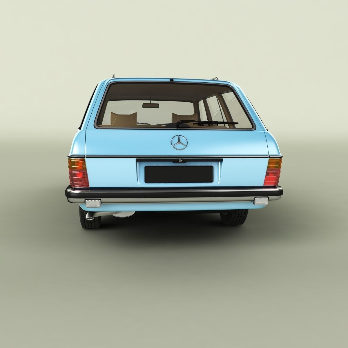 Mercedes-Benz W123 Estate 3D model | CGTrader