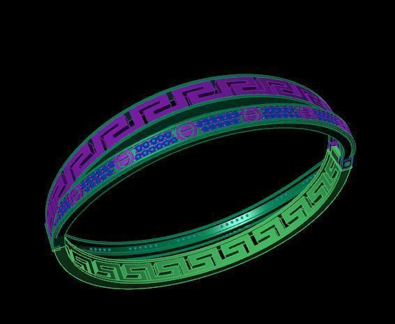 Bracelet 3D model 3D printable | CGTrader