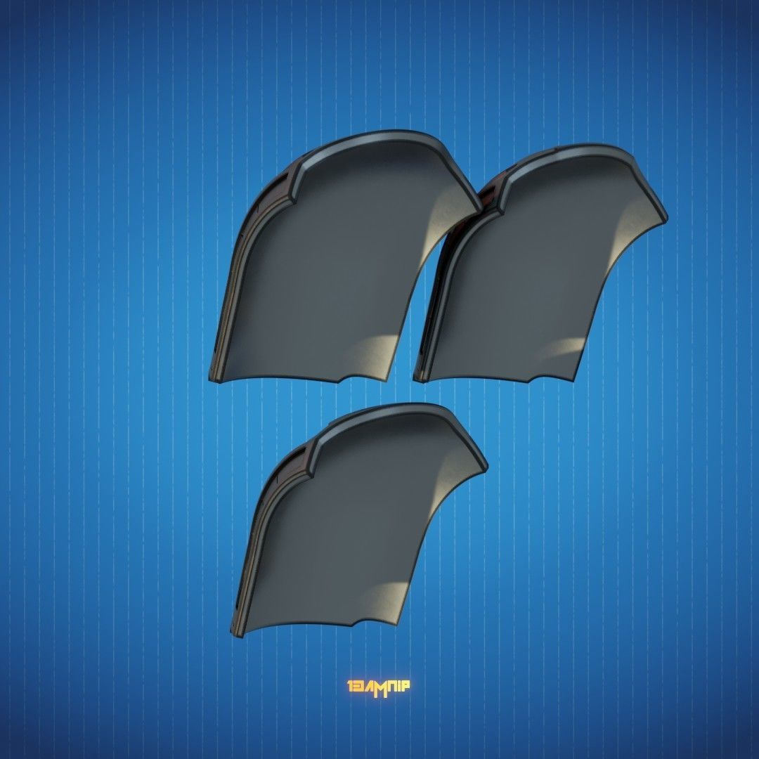 Custom Mandalorian Shoulder armor 3D model 3D printable | CGTrader